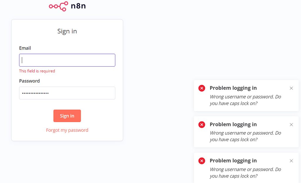 Log in n8n - Questions - n8n Community