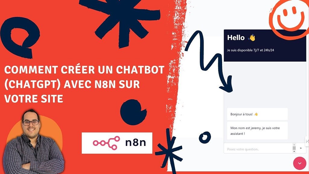 How to set up a ChatBot (with ChatGPT) on a website using n8n? - French 🇫🇷 - n8n Community