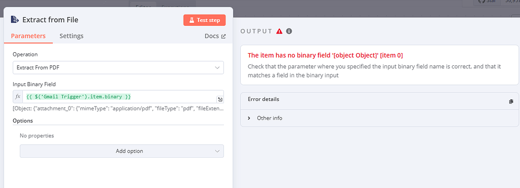 Extract From PDF - Binary issues - Questions - n8n Community