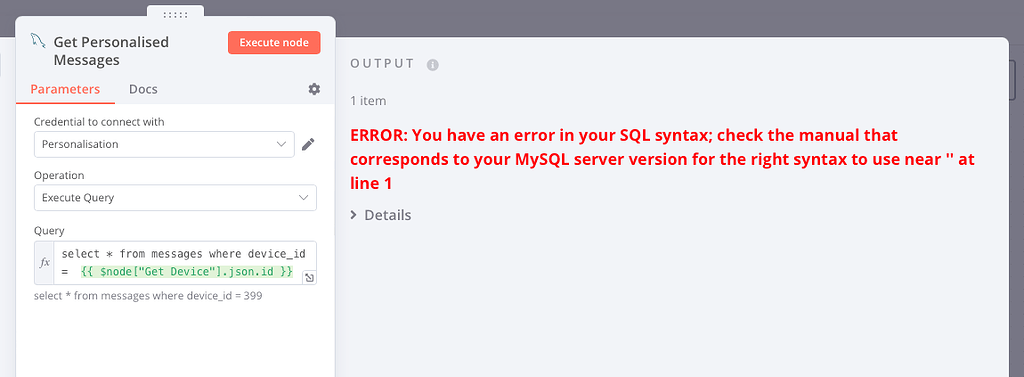 Trouble With Basic Mysql Statement Questions N8n Community