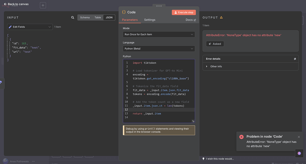 Im trying to use tiktoken to get token length for some text but it is not working, getting some ...