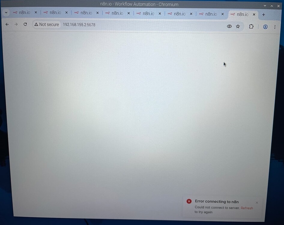 Setting up n8n on Raspberry Pi. Able to access localhost, but not from an ip address - Questions ...