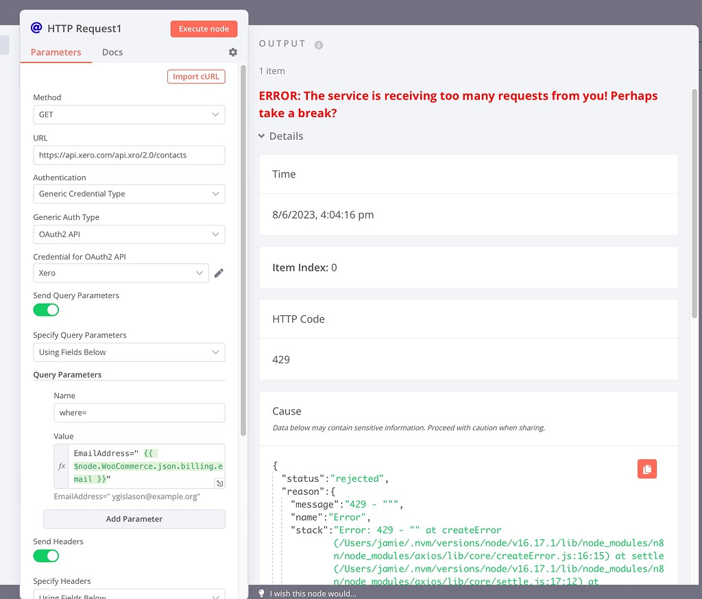 Xero HTTP api request - Questions - n8n Community