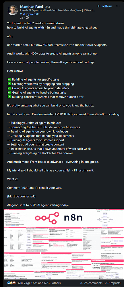 I made an n8n Cheat Sheet! - Docs & Tutorials - n8n Community