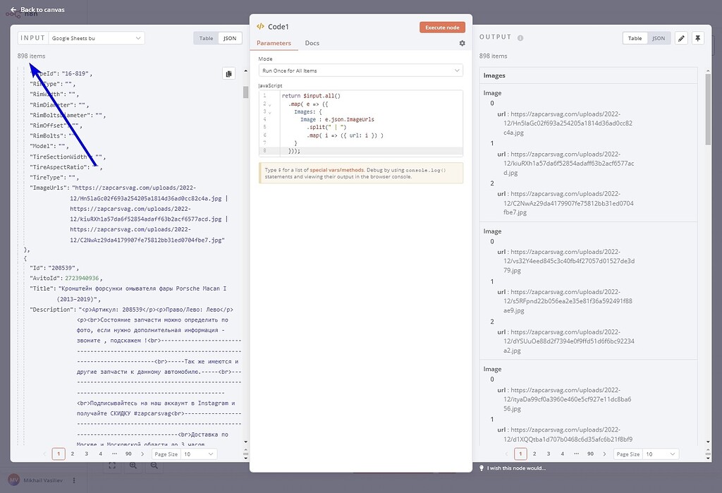 Code node gives ERROR - Questions - n8n Community