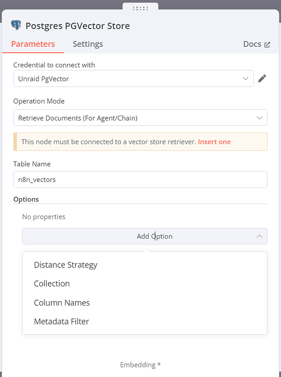 RAG with Postgres - Questions - n8n Community