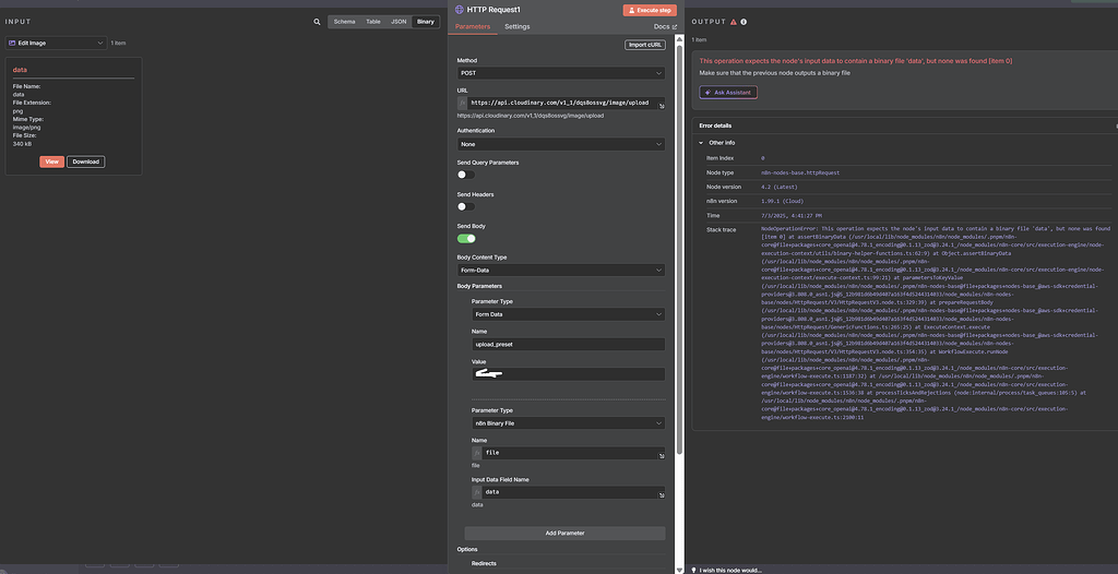 Upload image using HTTP request - Questions - n8n Community