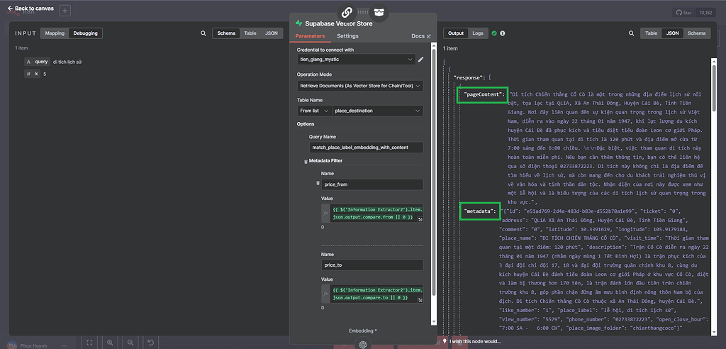 Return metadata and pageContent from subnode - Questions - n8n Community