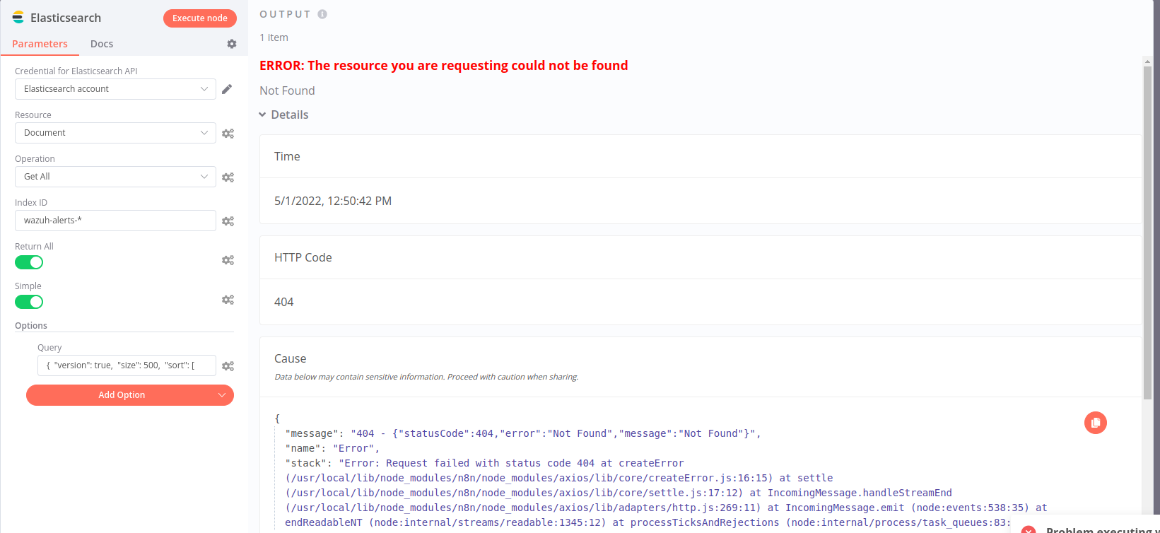 elastic node - Questions - n8n Community