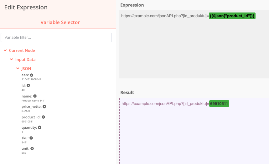 Transform Array To String ions N8n