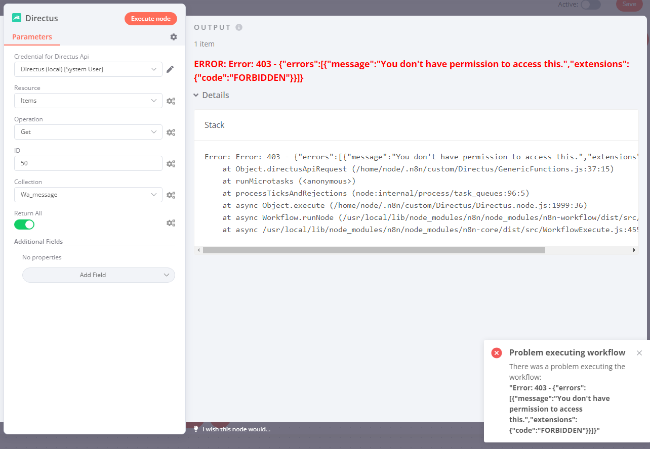 Custom Node Not Showing Error After Update To 01811 Questions N8n Community
