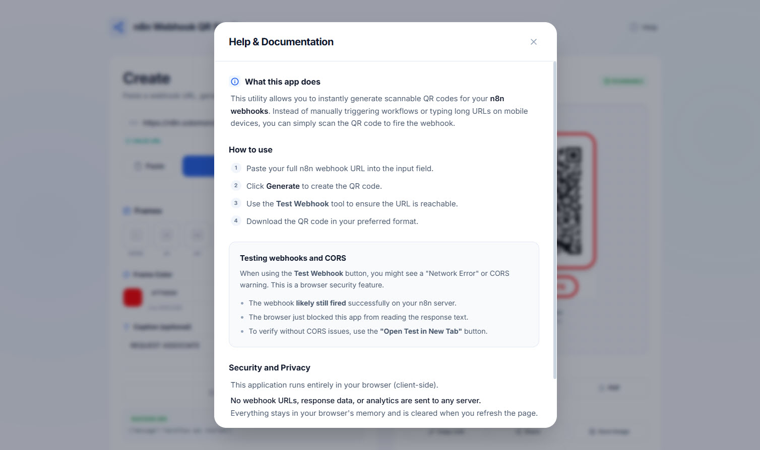 N8n Webhook QR Studio - Built with n8n - n8n Community