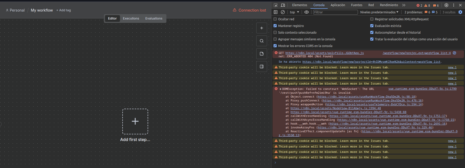 Help Connection lost - Questions - n8n Community