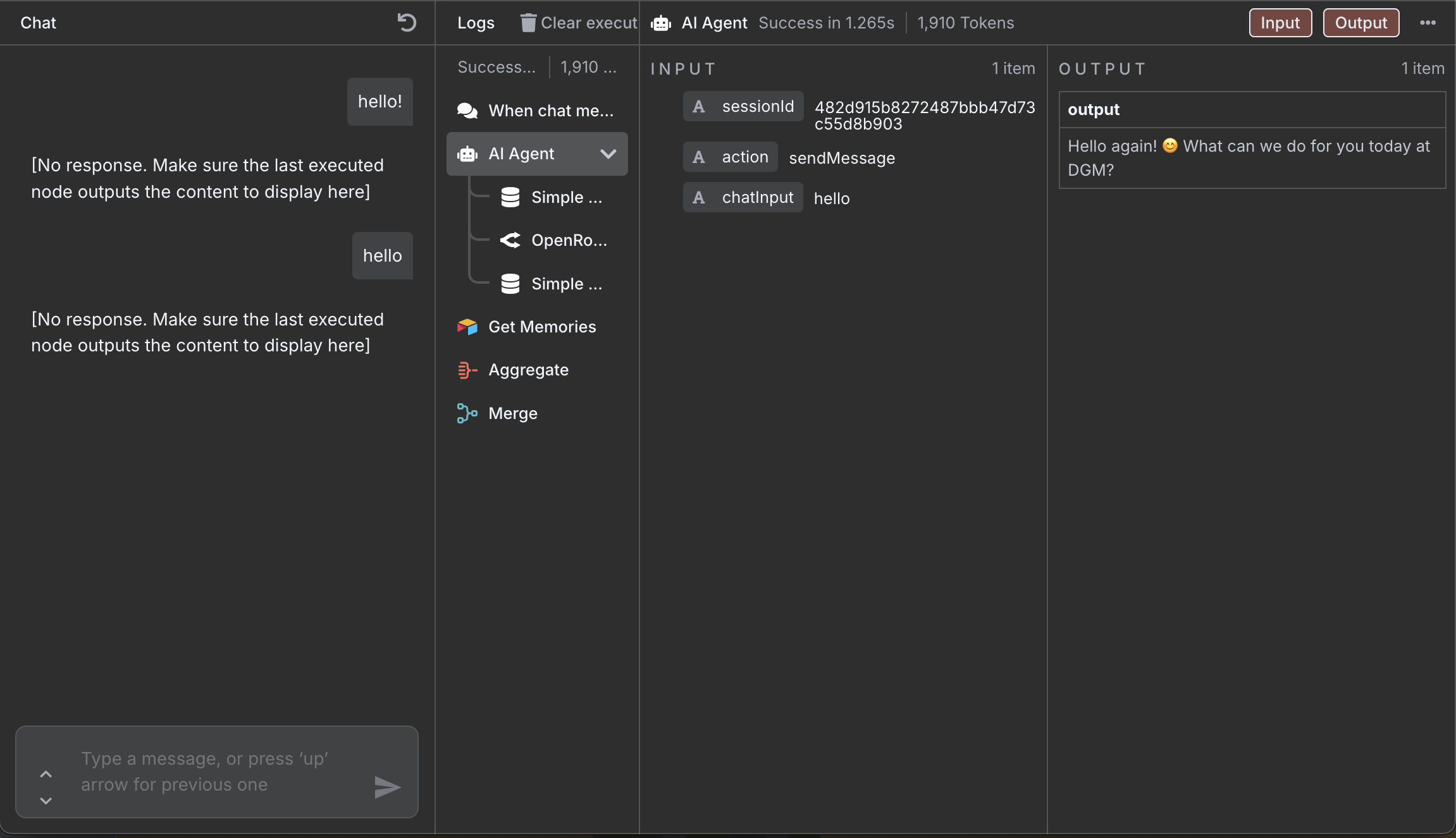 Execute Workflow Node Returns Data From The Previous Node Instead Of The Last Sub Execution Node