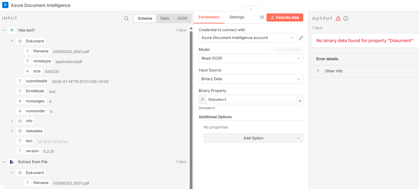 How to access or pass n8n Form Trigger's document through subsequent ...