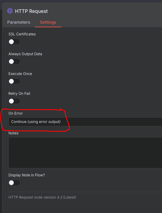 If http node fails, execute this other - Questions - n8n Community