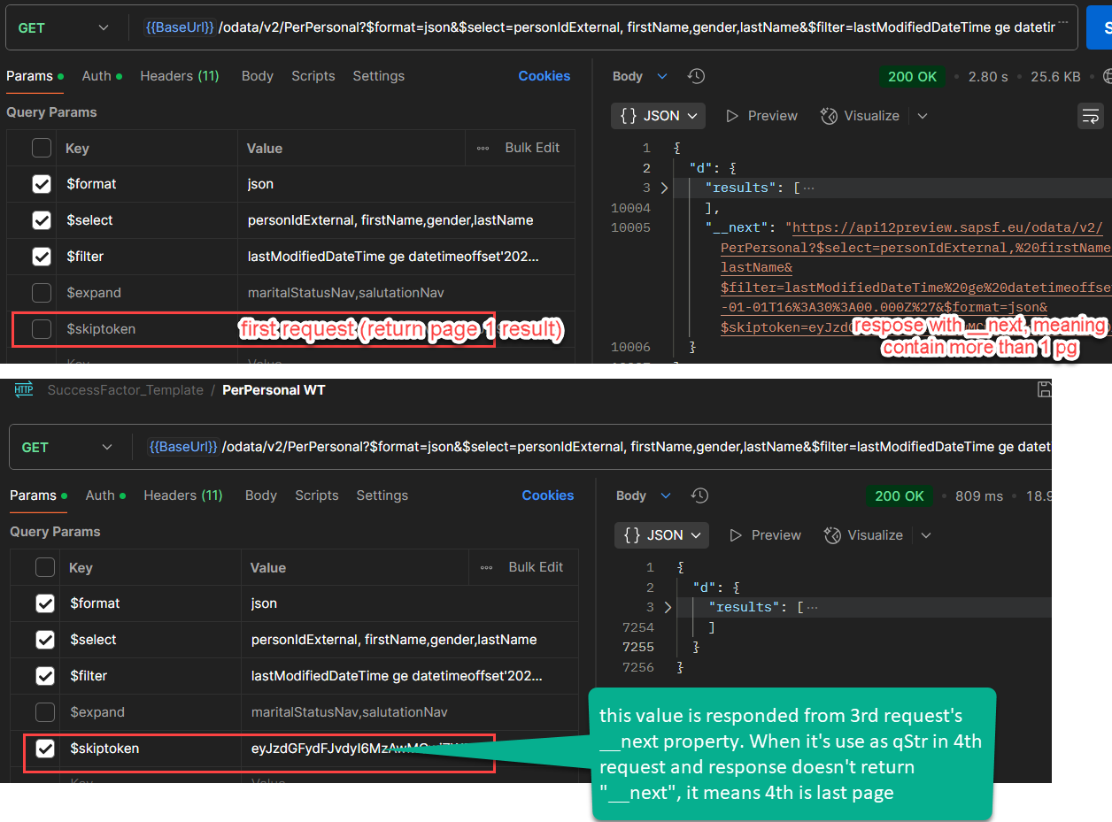 SuccessFactor Http Request Pagination run endlessly - Questions - n8n Community
