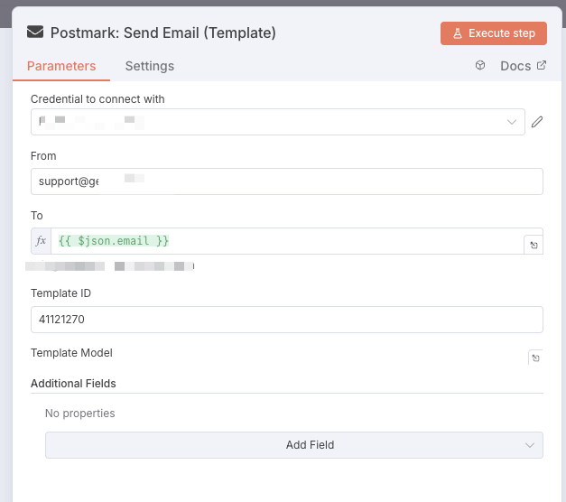 Postmark Actions ~ Send Template - Nodes - n8n Community