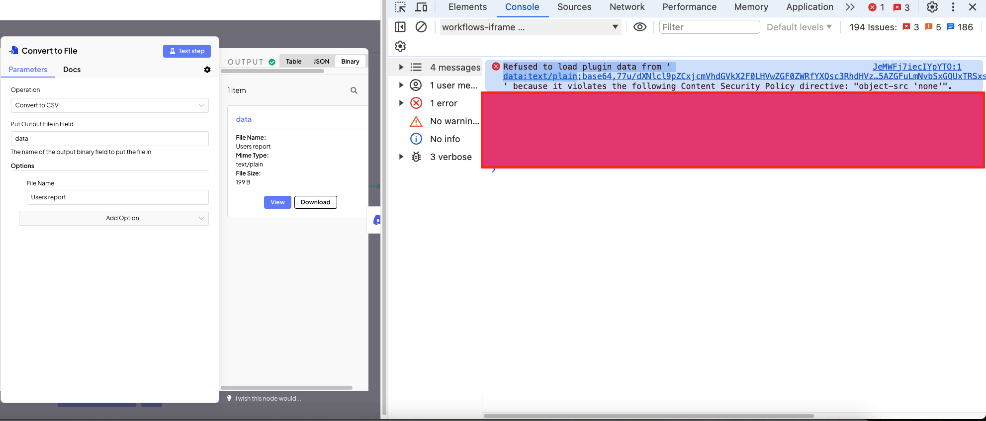 Csp Issue When Try To Download File Questions N8n Community
