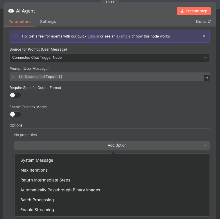 Streaming Output AI Agent node process ，Instead of synchronously outputting after the node ends ...