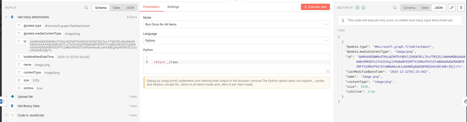 Code Node - Run once for all inputs - only collects first - Questions - n8n Community