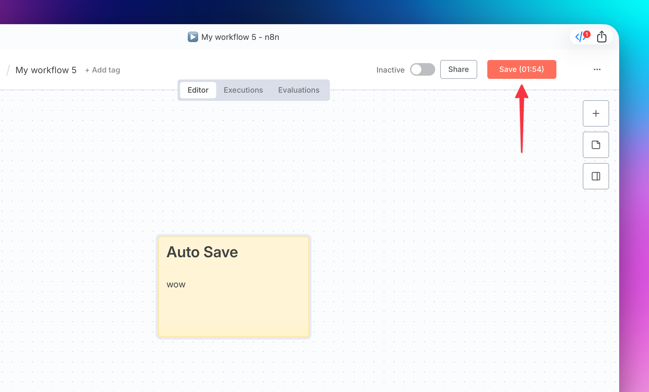 Autosave for workflows - Page 3 - Feature Requests - n8n Community