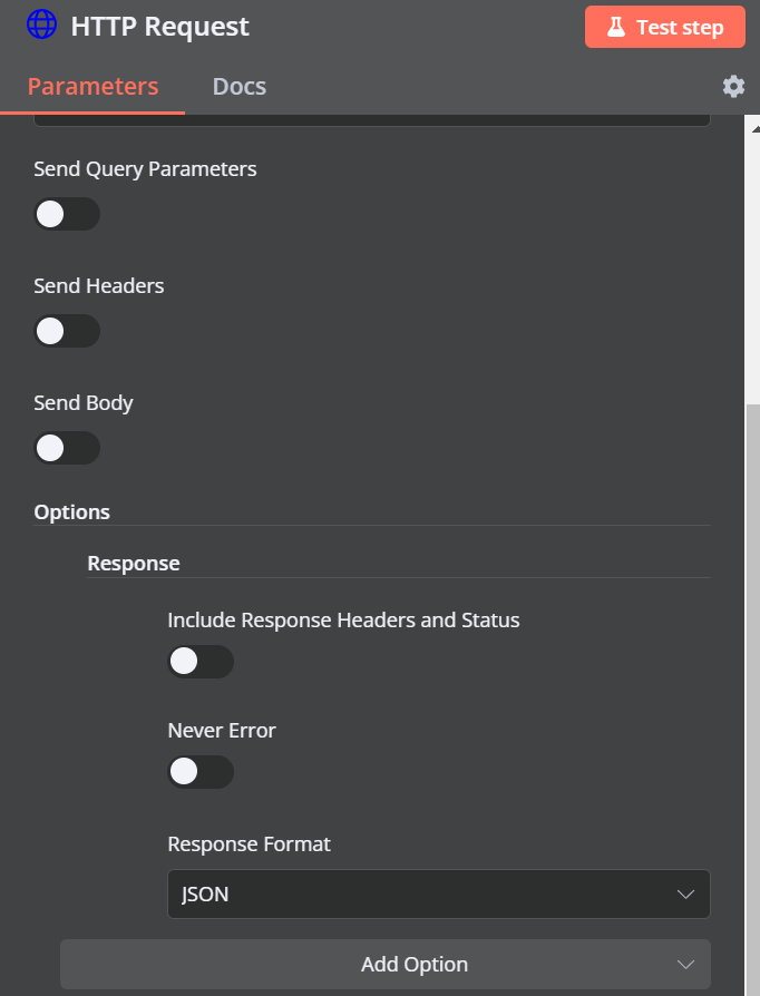Issues converting curl command into http request with JSON output ...