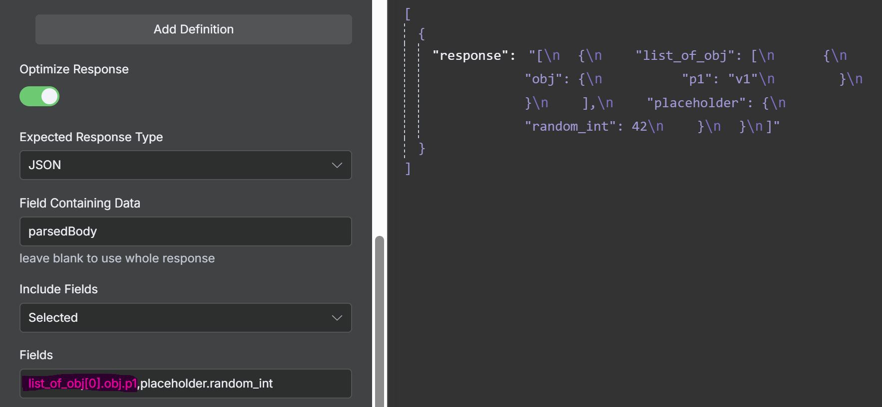 How to select specific fileds for objects in a list for the HTTP request tool? - Questions - n8n ...