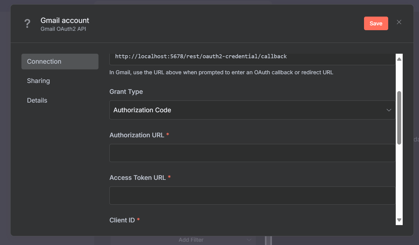 GMAIL OAuth Access Token URL? - Questions - n8n Community