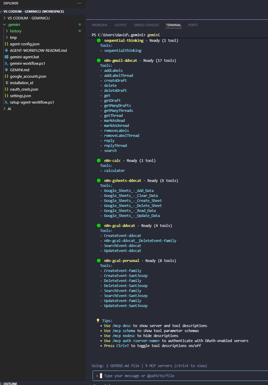 MCP endpoint URL from Gemini CLI - Questions - n8n Community