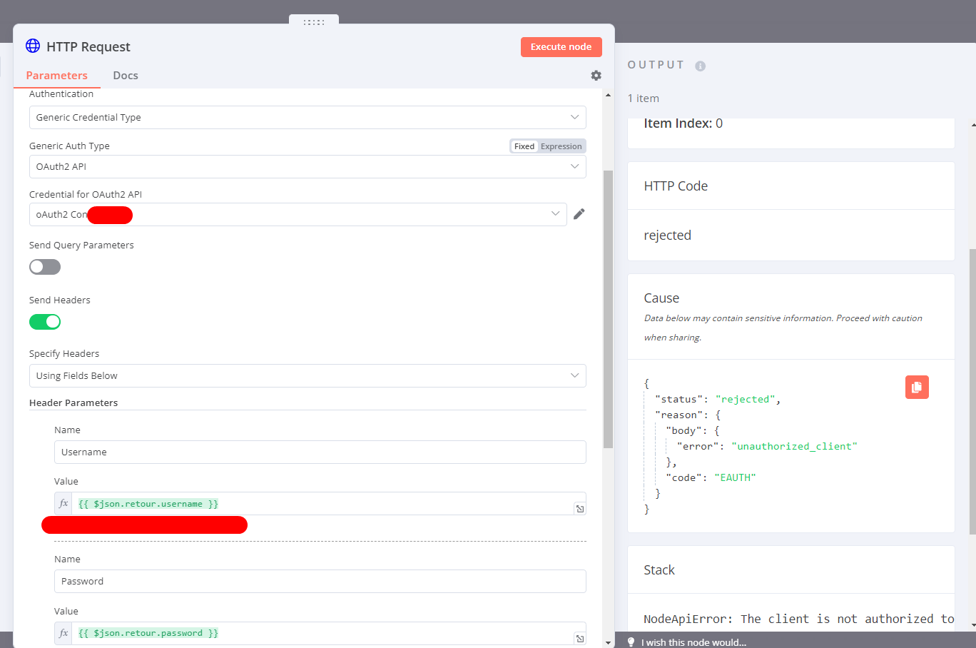 oAuth2 : Password credential HTTP Request - Questions - n8n Community