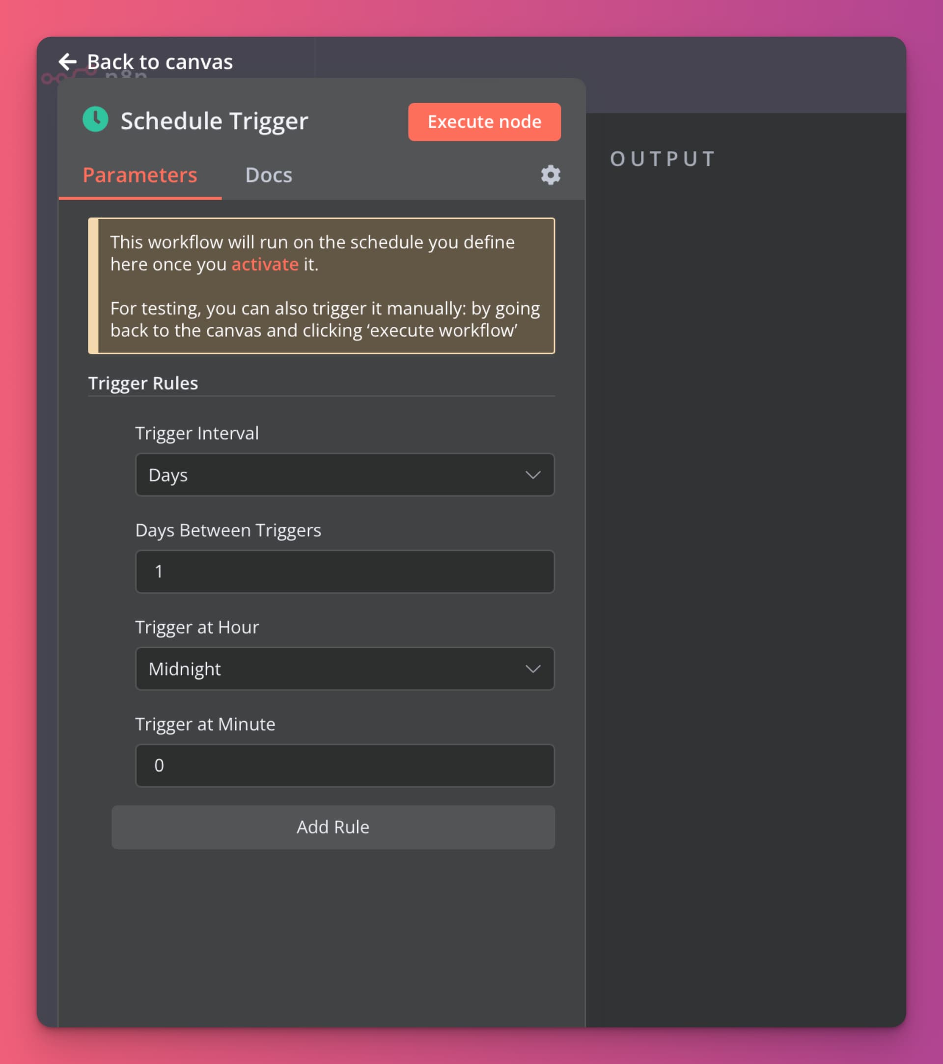 Empty Schedule Node Bug Questions N8n Community 