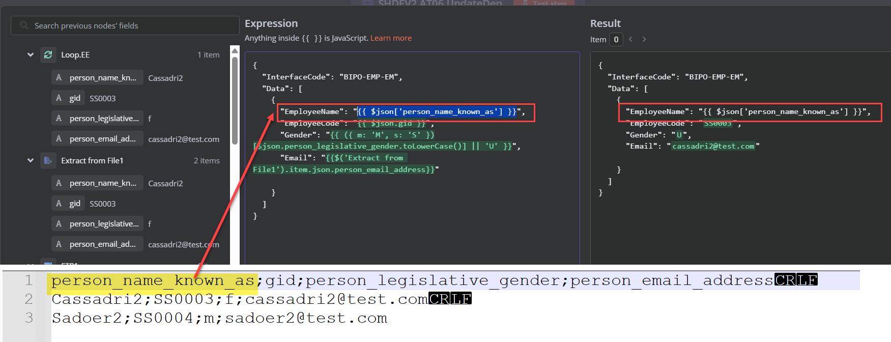 CSV failed to resolve FIRST column - Questions - n8n Community