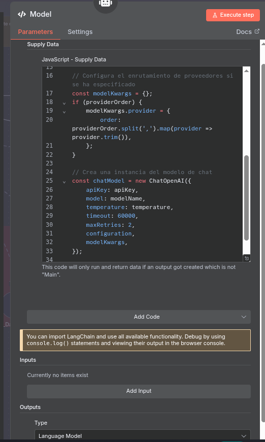 Use supplier selection in n8n using the langchain code node - Questions - n8n Community