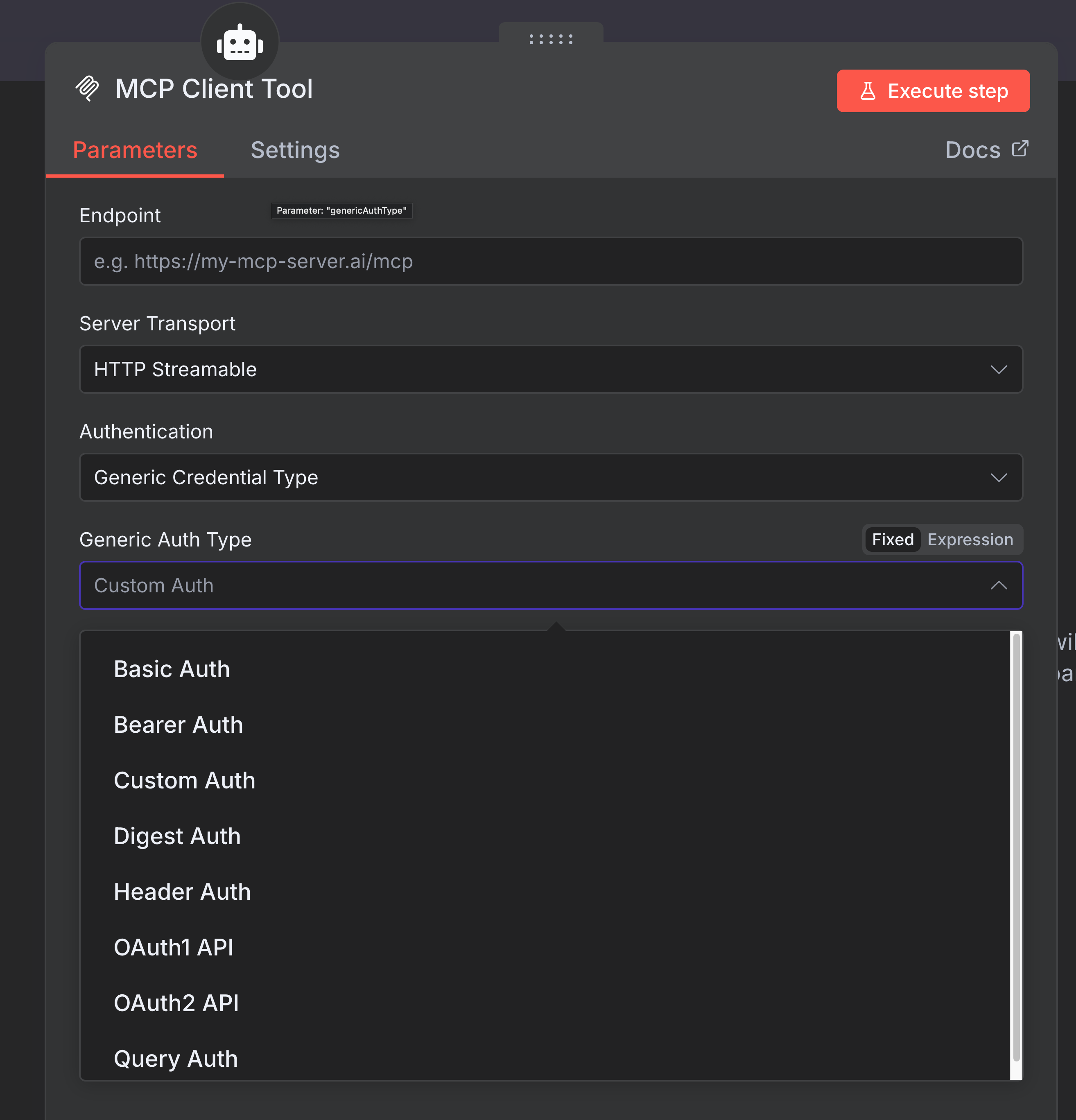 MCP client tool needs custom authentication - Feature Requests - n8n Community