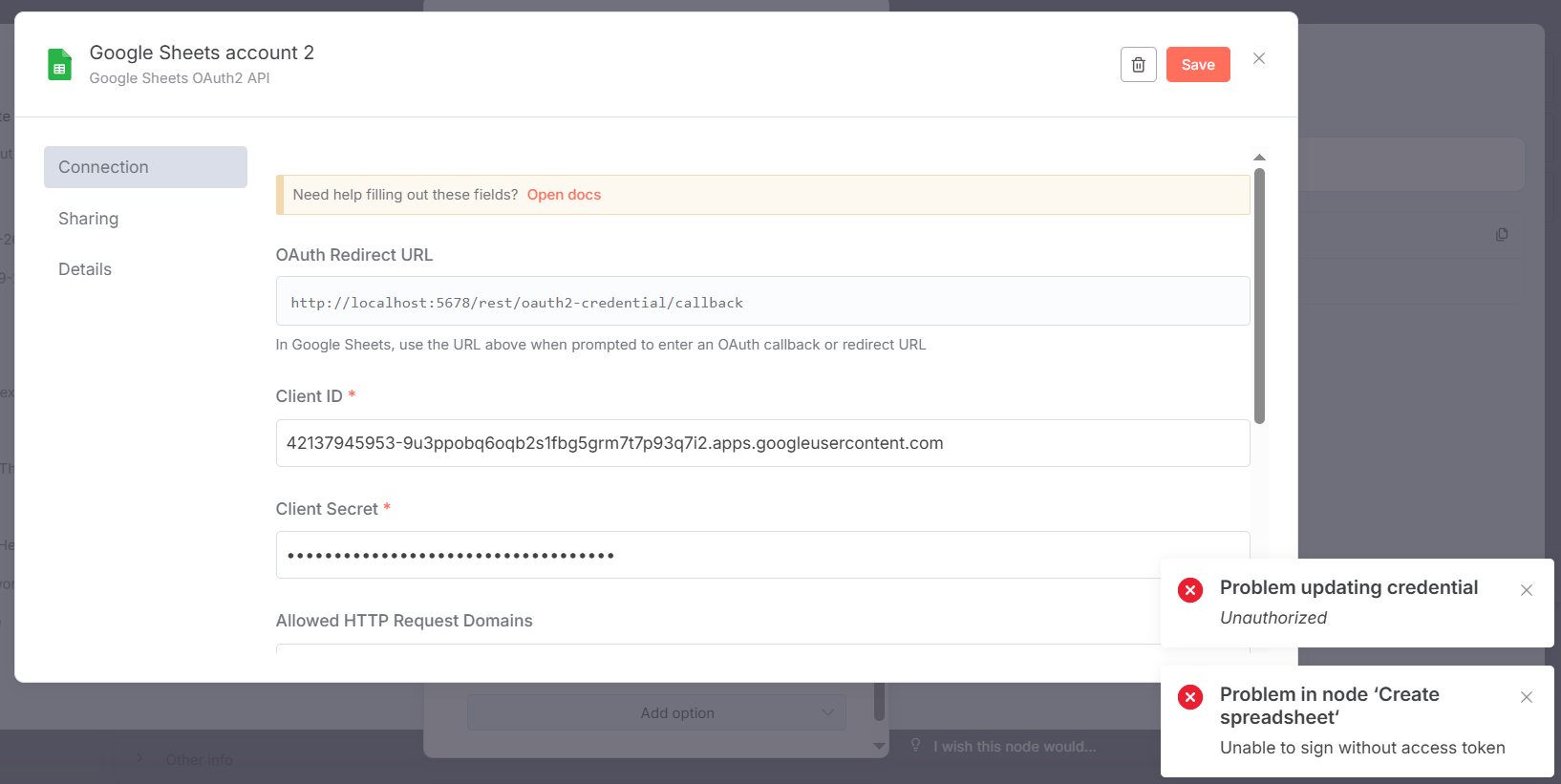 Just set up self-hosted n8n - OAuth problem - Questions - n8n Community