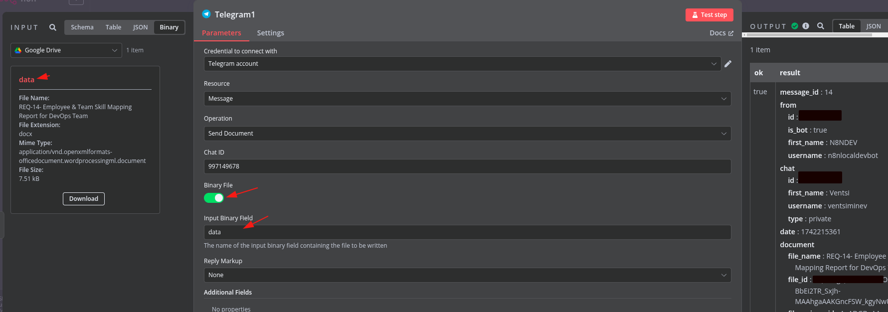 Is It Possible to Send Google Docs to Telegram via n8n? - Questions - n8n Community