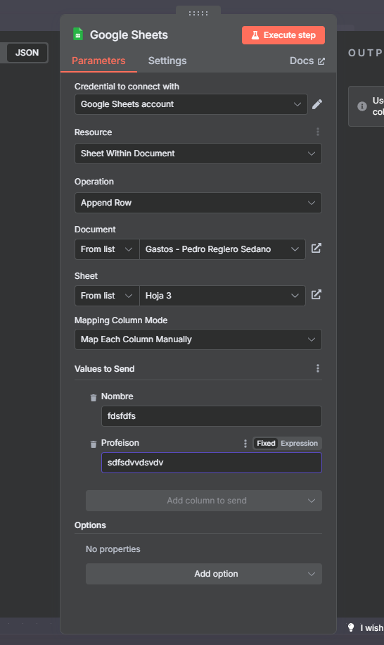 N8N Google Sheets Append Row Not Working - Questions - n8n Community