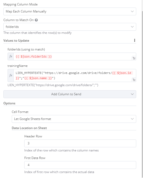 Impossible To Setup A Formula In Google Sheets Node Sign Disappear