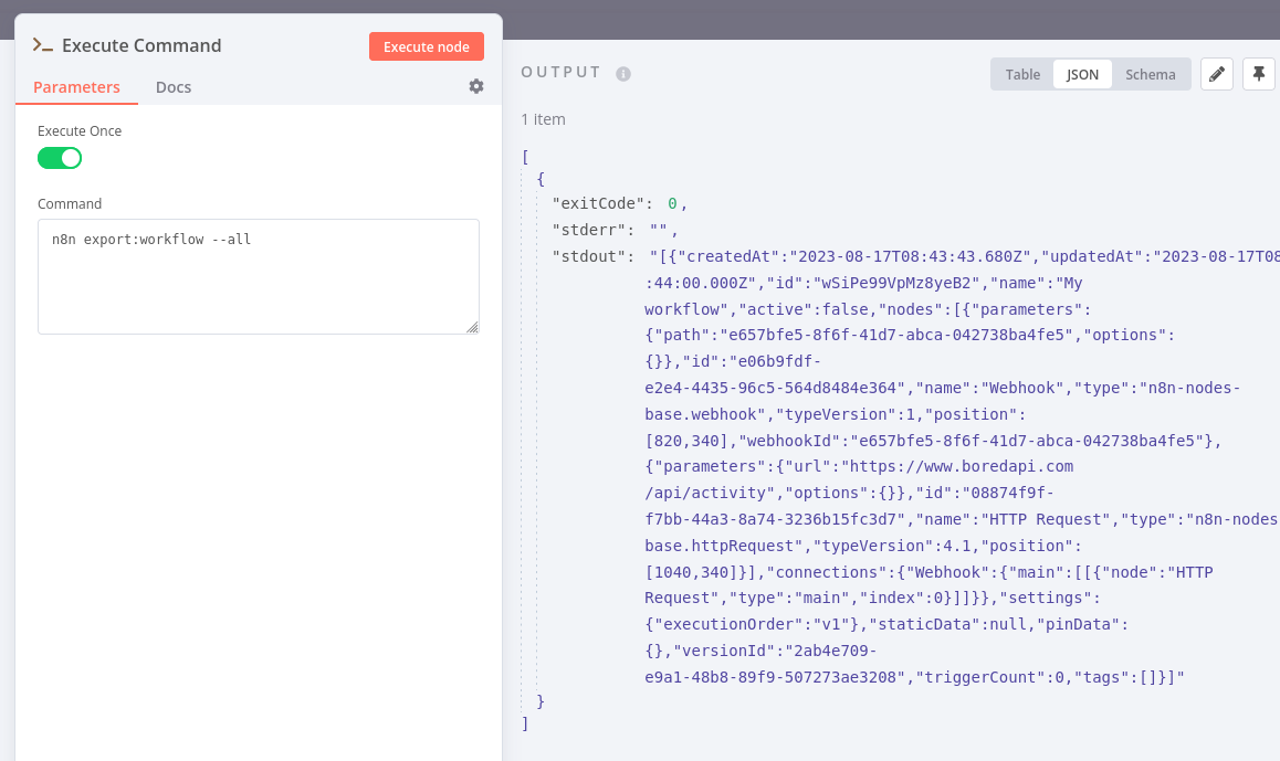 CLI output correct format? - Questions - n8n Community