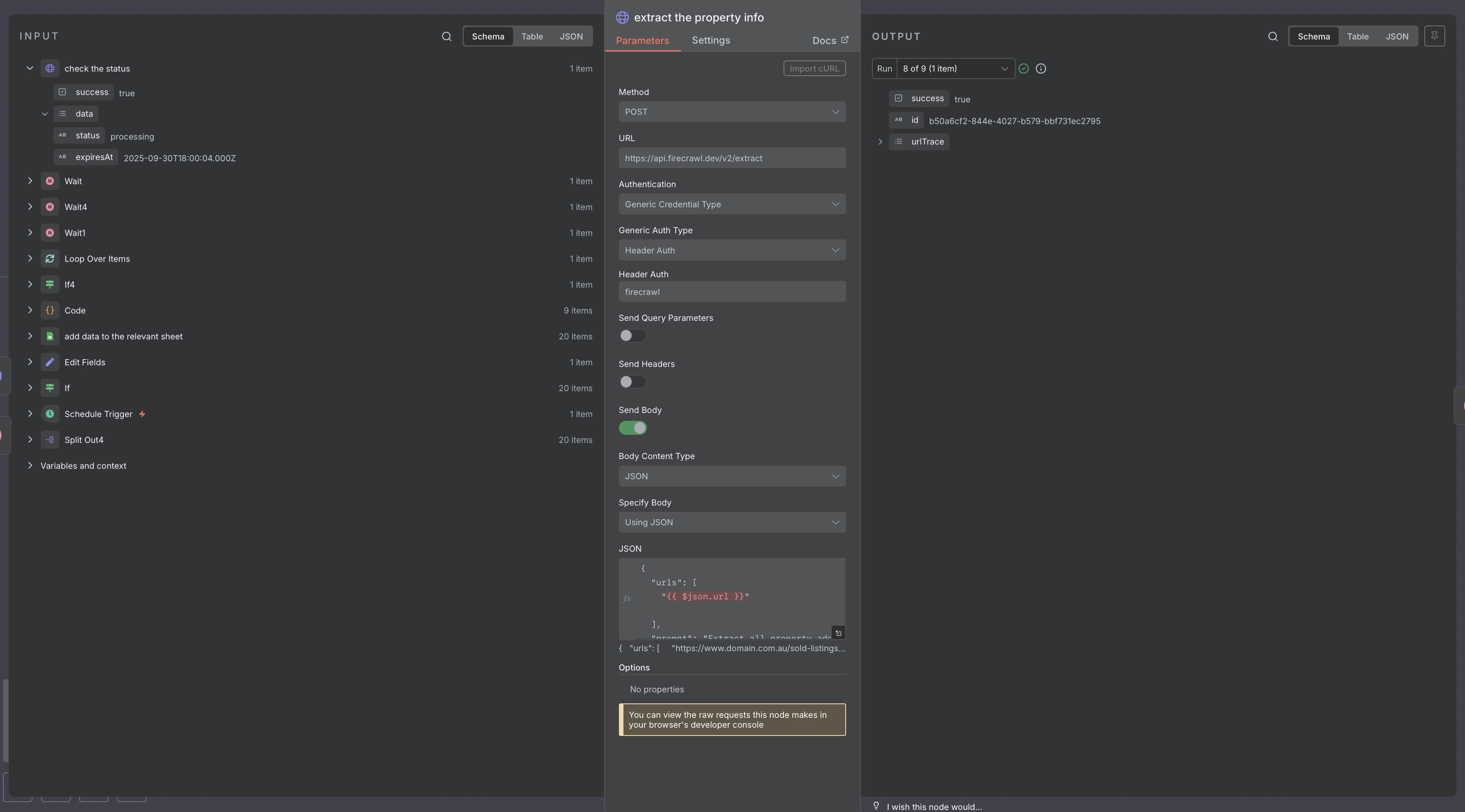 Firecrawl scrape requests sometimes don’t register, leaving my workflow stuck in a status loop ...
