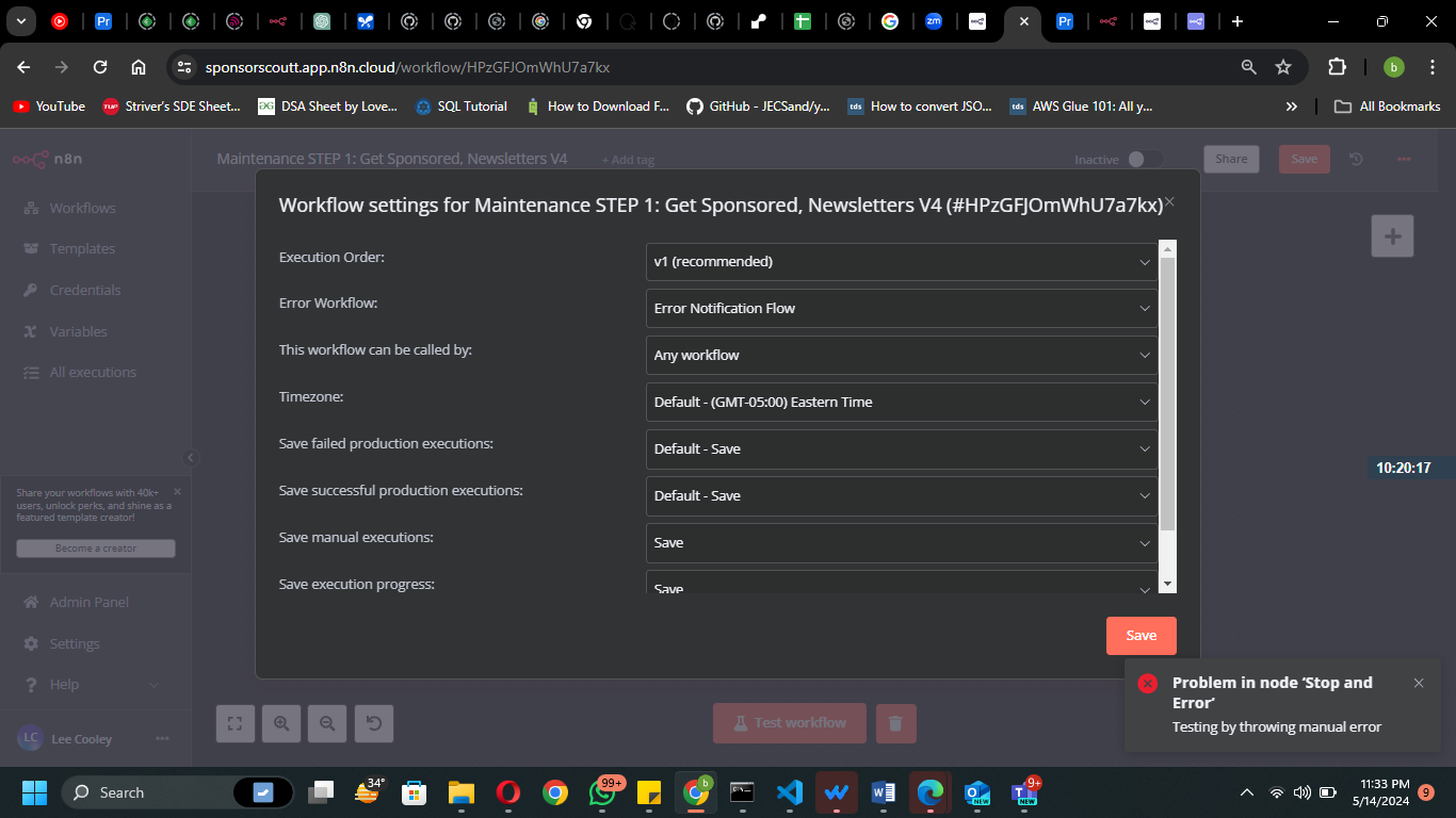 Error Trigger Not Working Properly Questions N8n Community