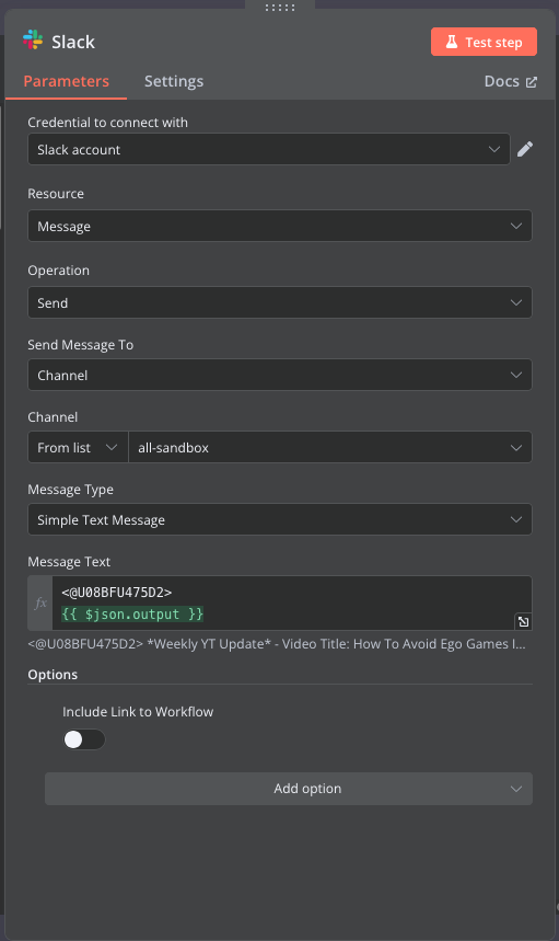 How can I send Slack messages via the n8n bot? - Questions - n8n Community