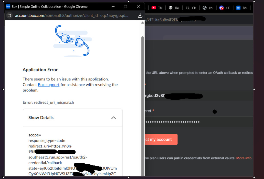 Box.com n8n node creds oauth setup issue - Questions - n8n Community