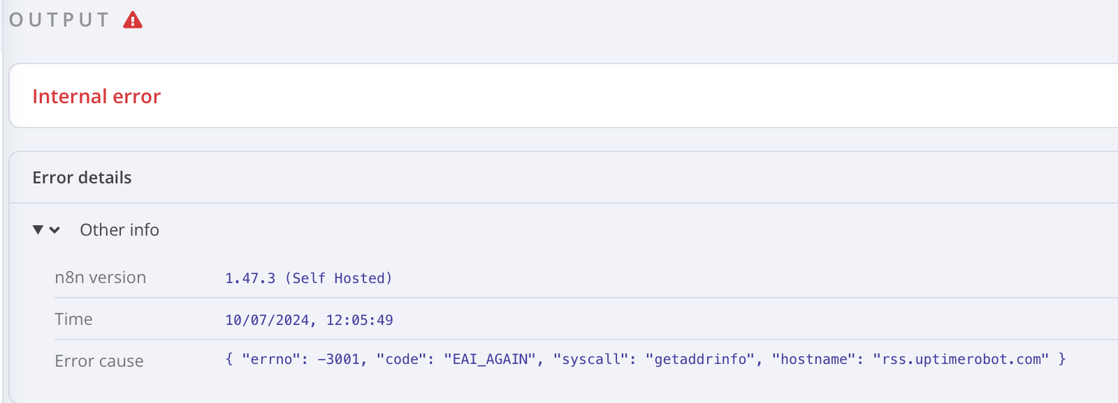Add "on error" to RSS Feed Trigger - Feature Requests - n8n Community