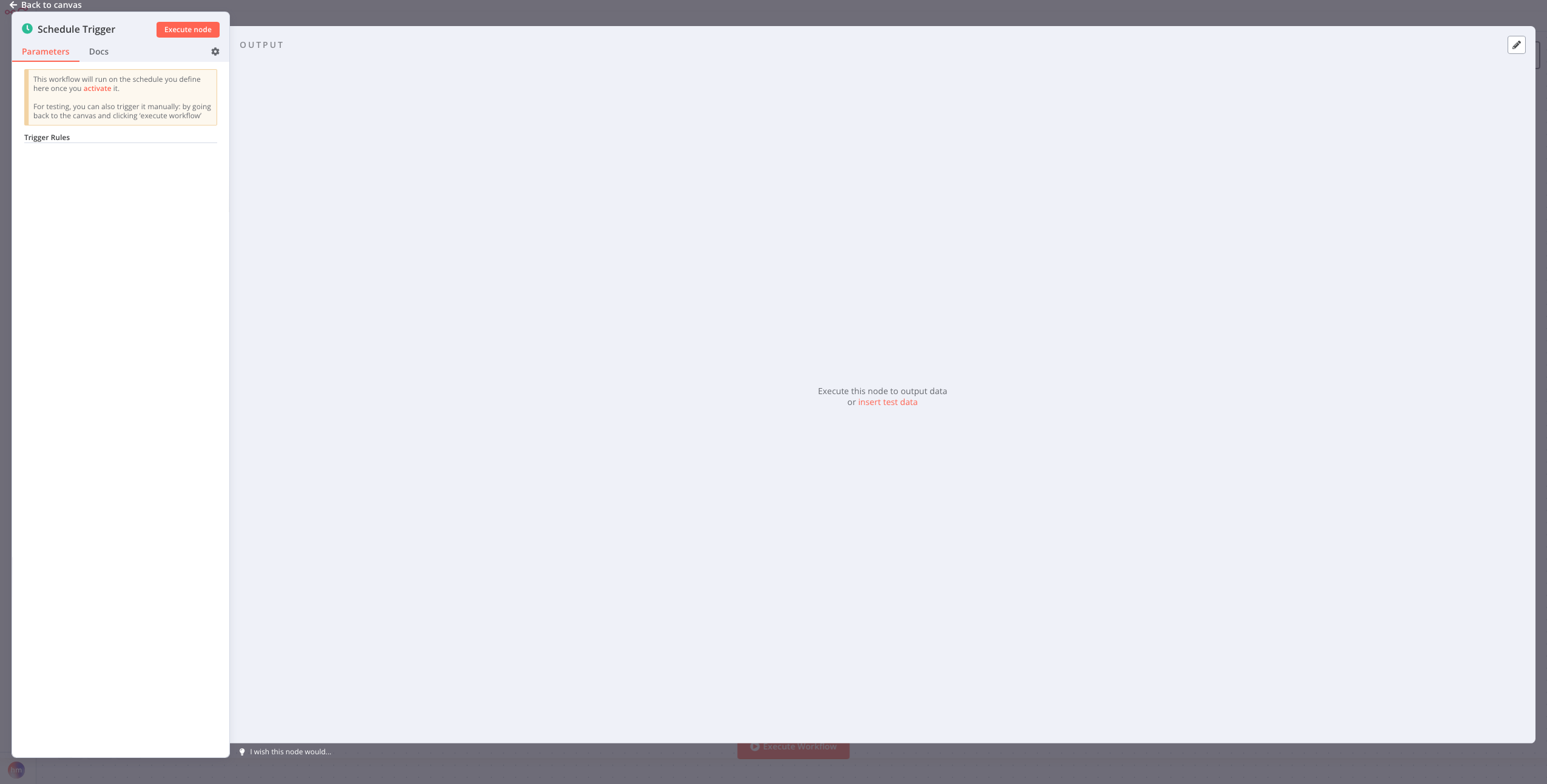 Empty schedule node, bug? - Questions - n8n Community