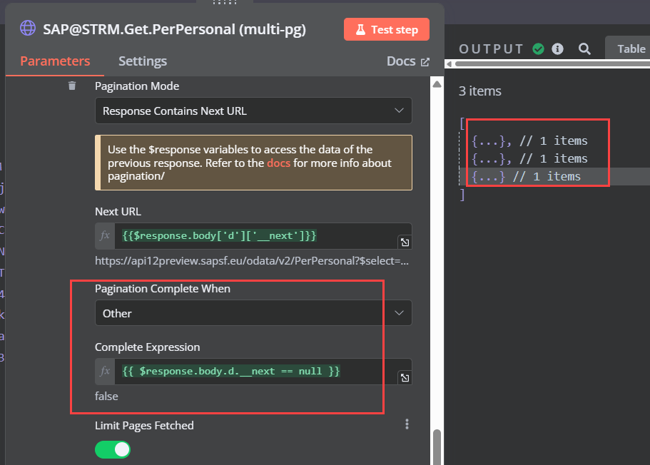 SuccessFactor Http Request Pagination run endlessly - Questions - n8n ...