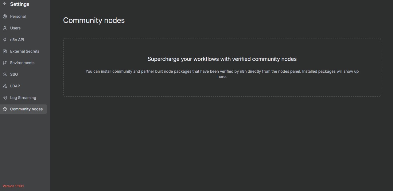 Why my n8n cann't install community node, like this? - Questions - n8n Community