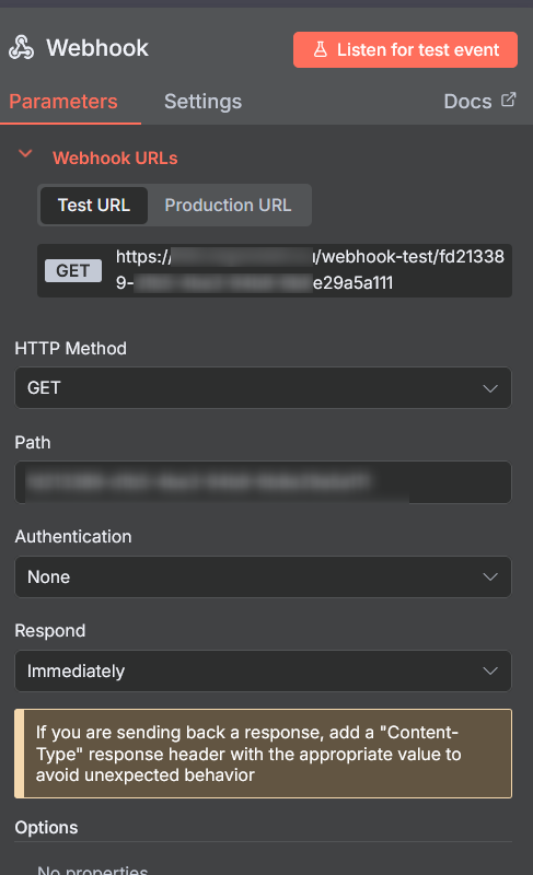 Webhook setup - Questions - n8n Community