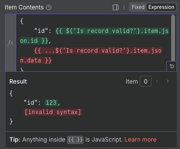 Object spread operator in expression - Questions - n8n Community